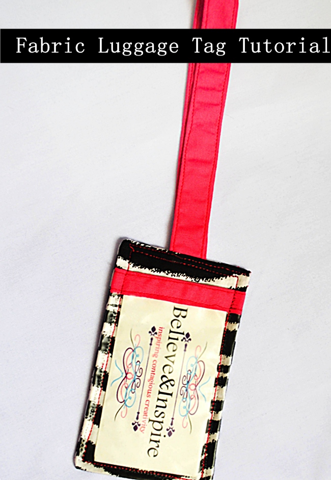 How To Make Homemade Fabric Luggage Tags Sew Some Stuff